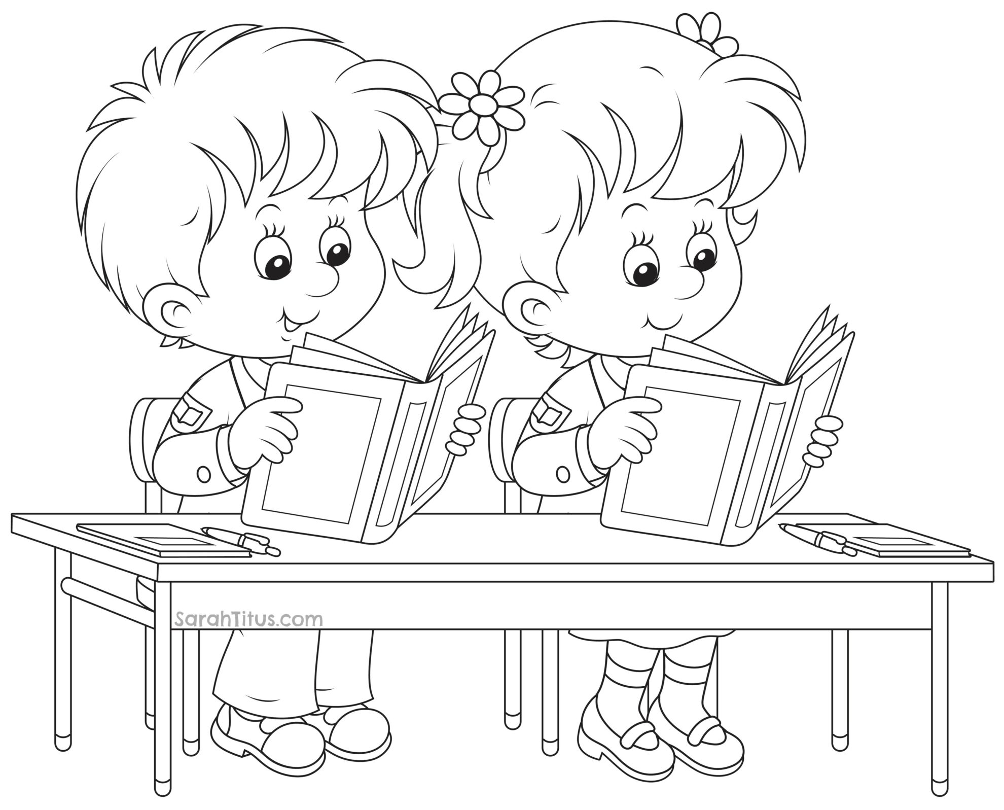 Back To School Coloring Pages Sarah Titus Back To School Coloring Pages Sarah Titus