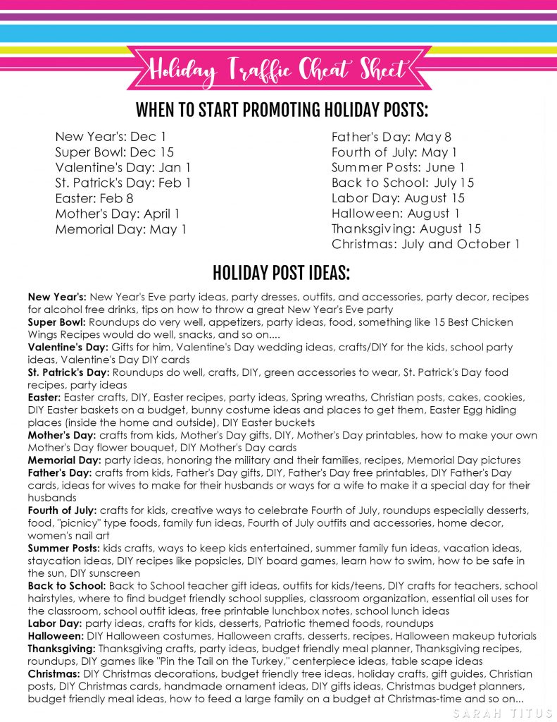 How to Get Holiday Traffic Throughout the Year - Sarah Titus