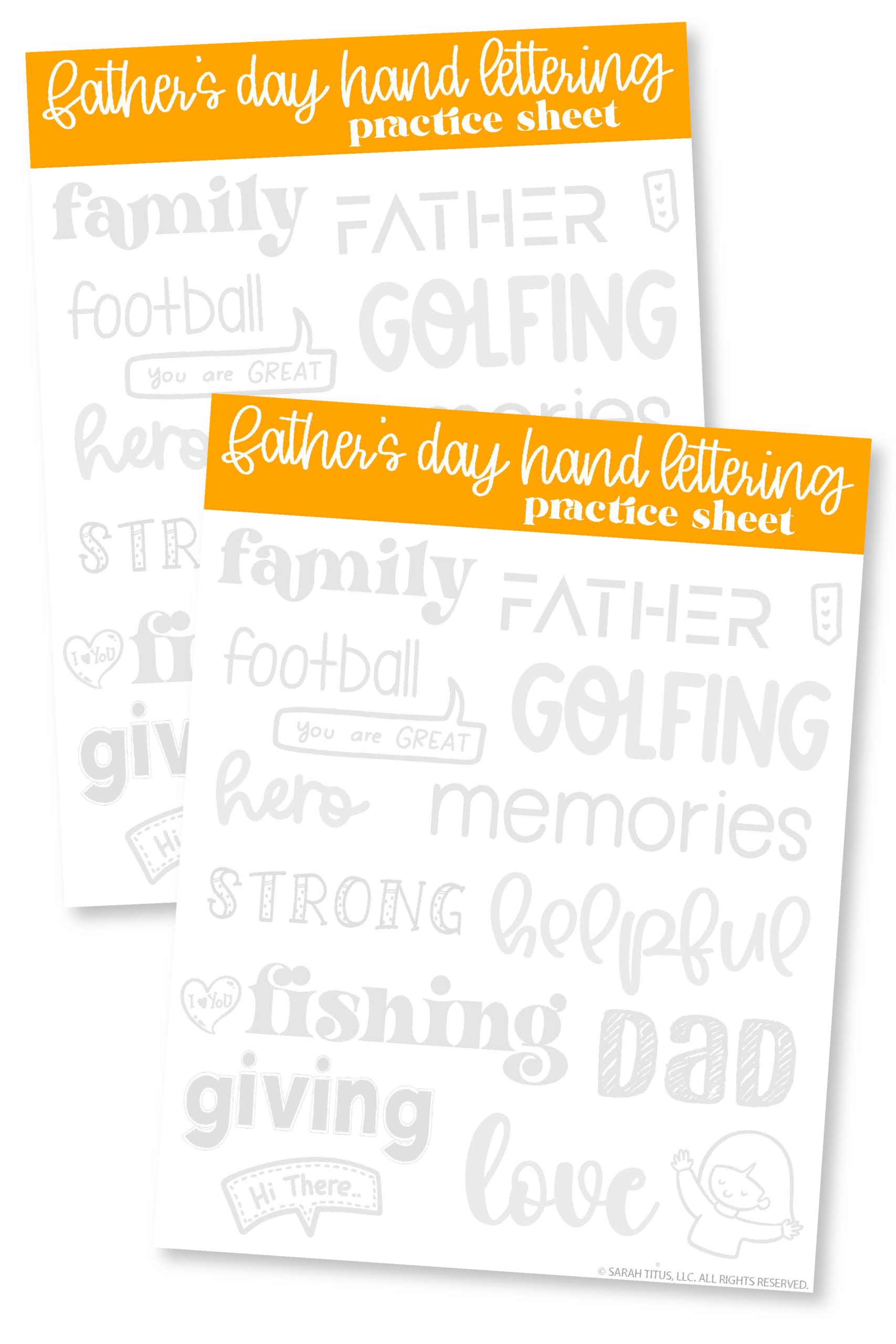Hand Lettering - Tracing Sheets Archives - Sarah Titus