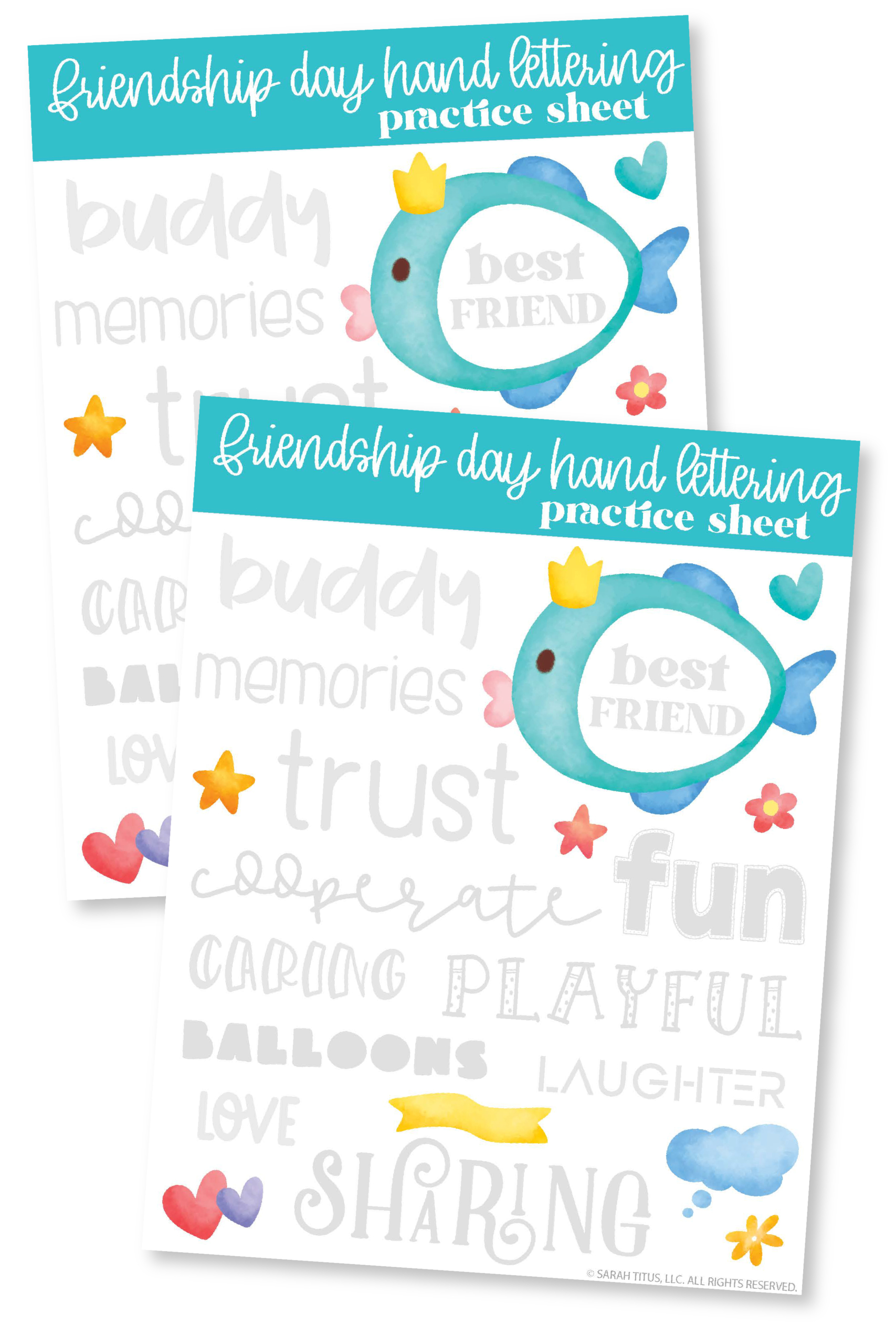 Hand Lettering - Tracing Sheets Archives - Sarah Titus