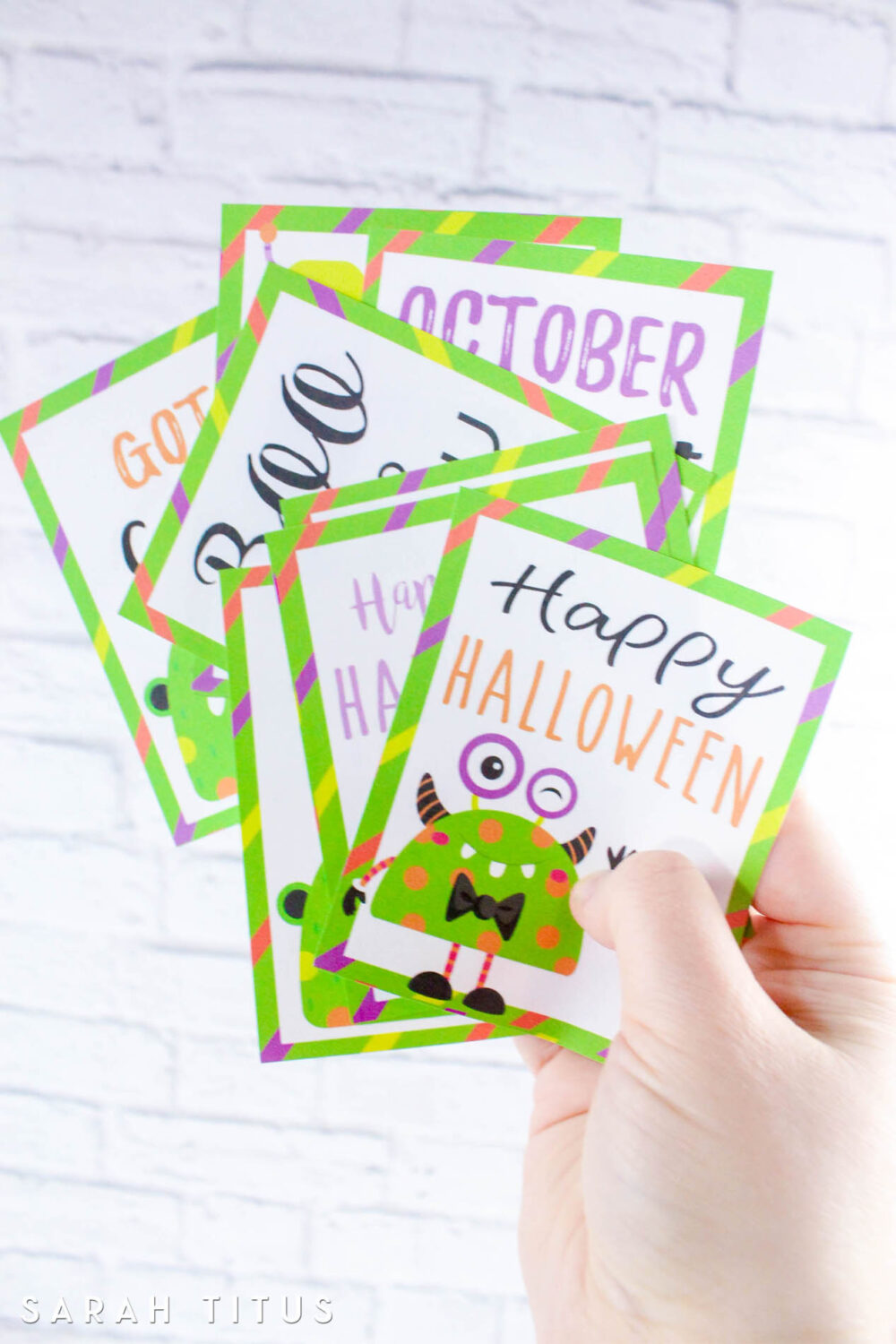 Halloween Free Printable Cards - Sarah Titus