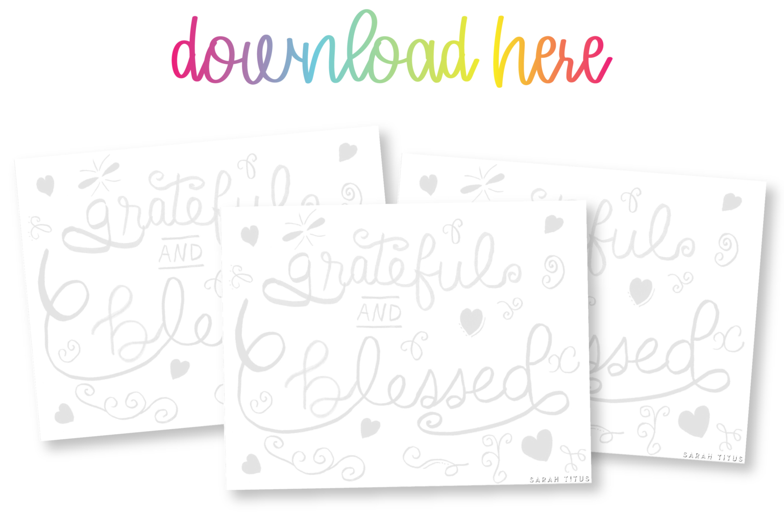 How to Hand Letter {Free Tracing Printable} - Sarah Titus