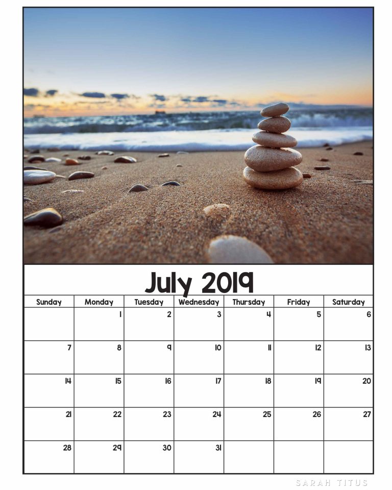 Free Printable Nature Calendars 2019 - Sarah Titus