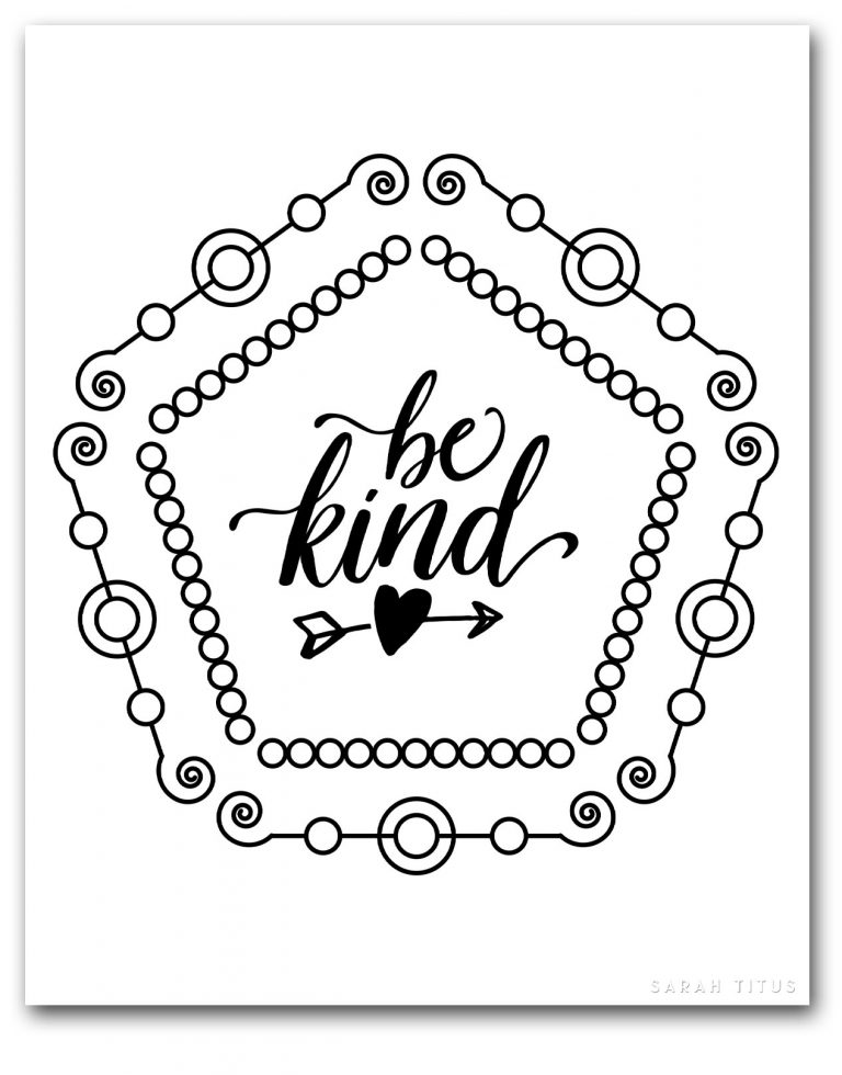 Free Printable Modern and Cool Coloring Pages - Sarah Titus