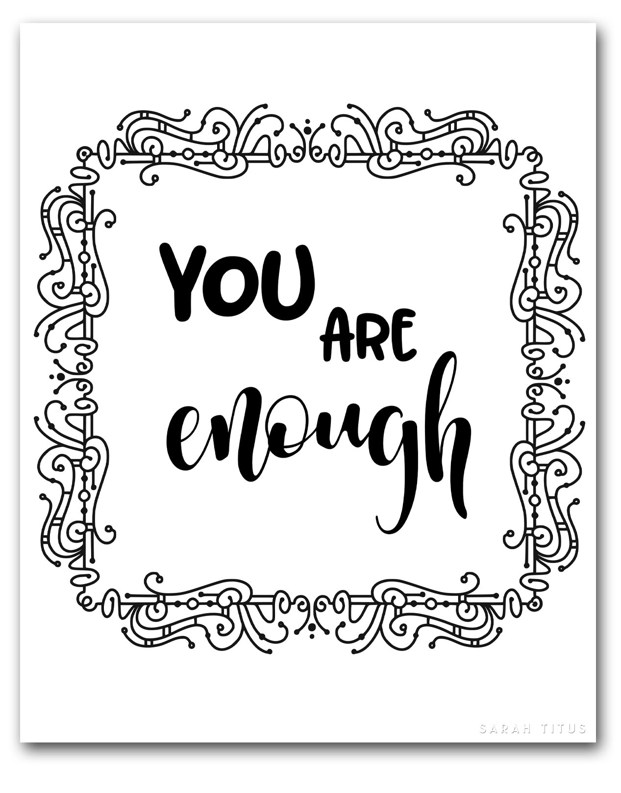Free Printable Modern and Cool Coloring Pages - Sarah Titus