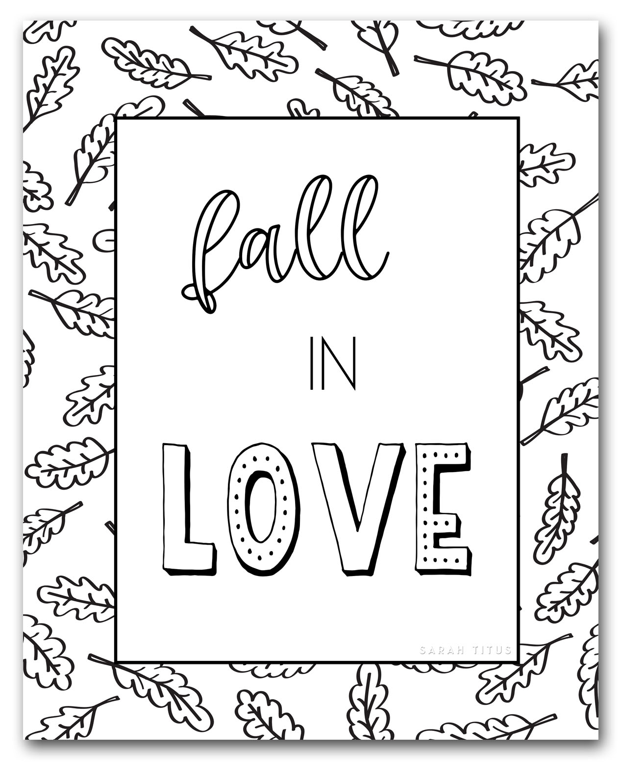 Free Fall Coloring Pages to Color - Sarah Titus