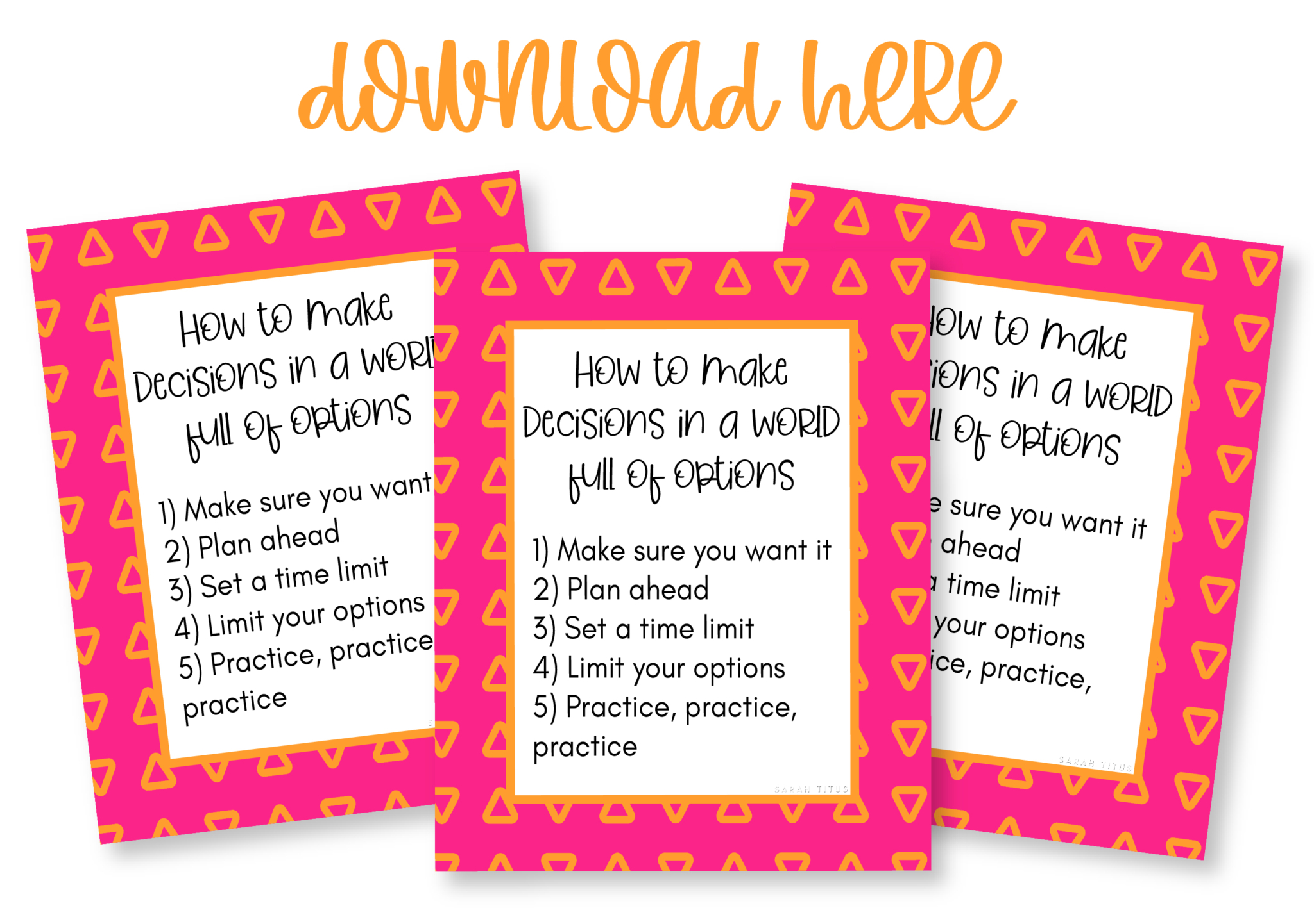 How to make decisions easy in a world full of options - Sarah Titus