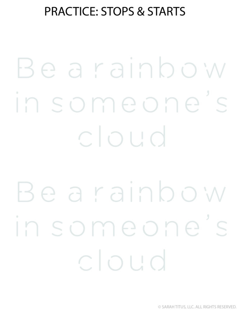 30 Awesome Motivational Quote Hand Lettering Practice Sheets - Sarah Titus