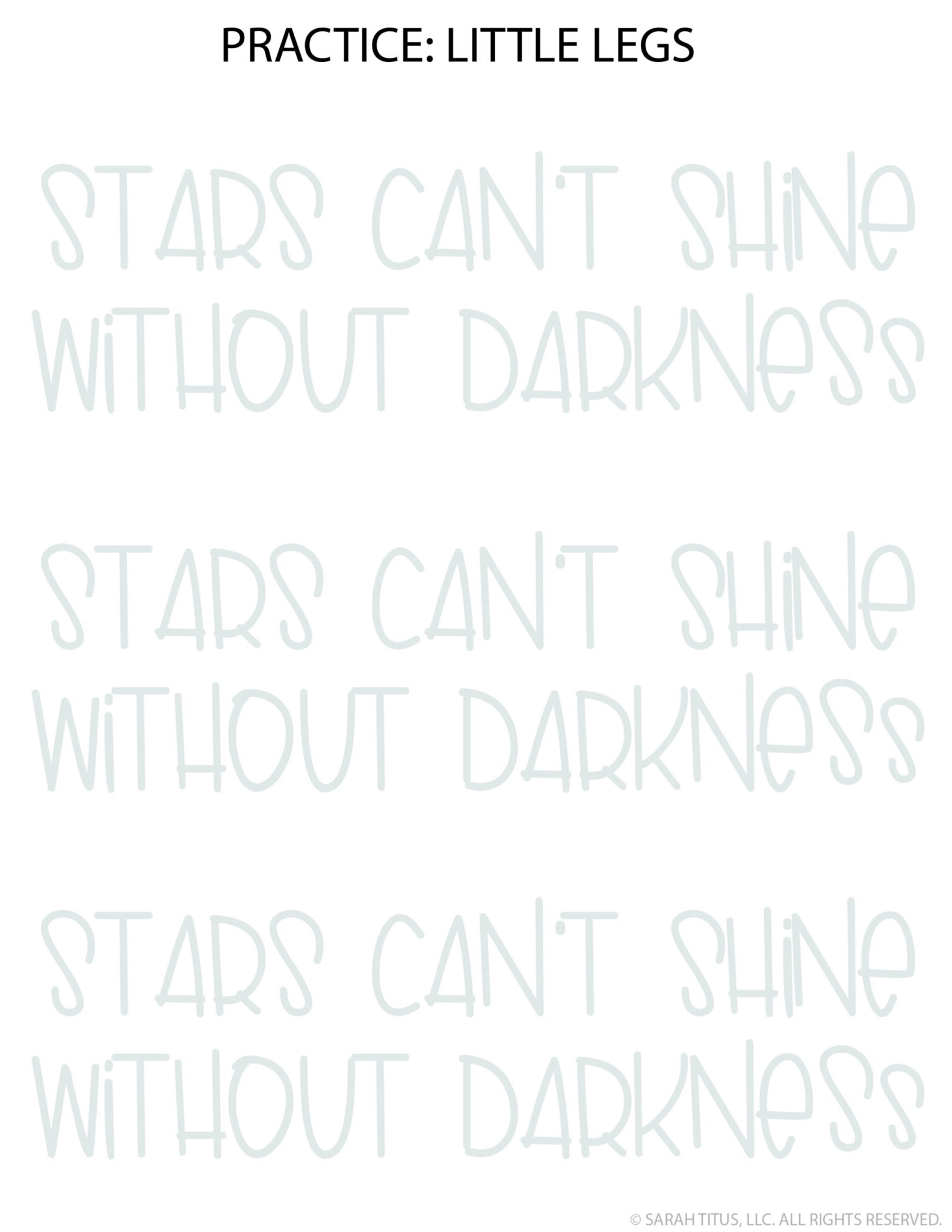 30 Awesome Motivational Quote Hand Lettering Practice Sheets - Sarah Titus