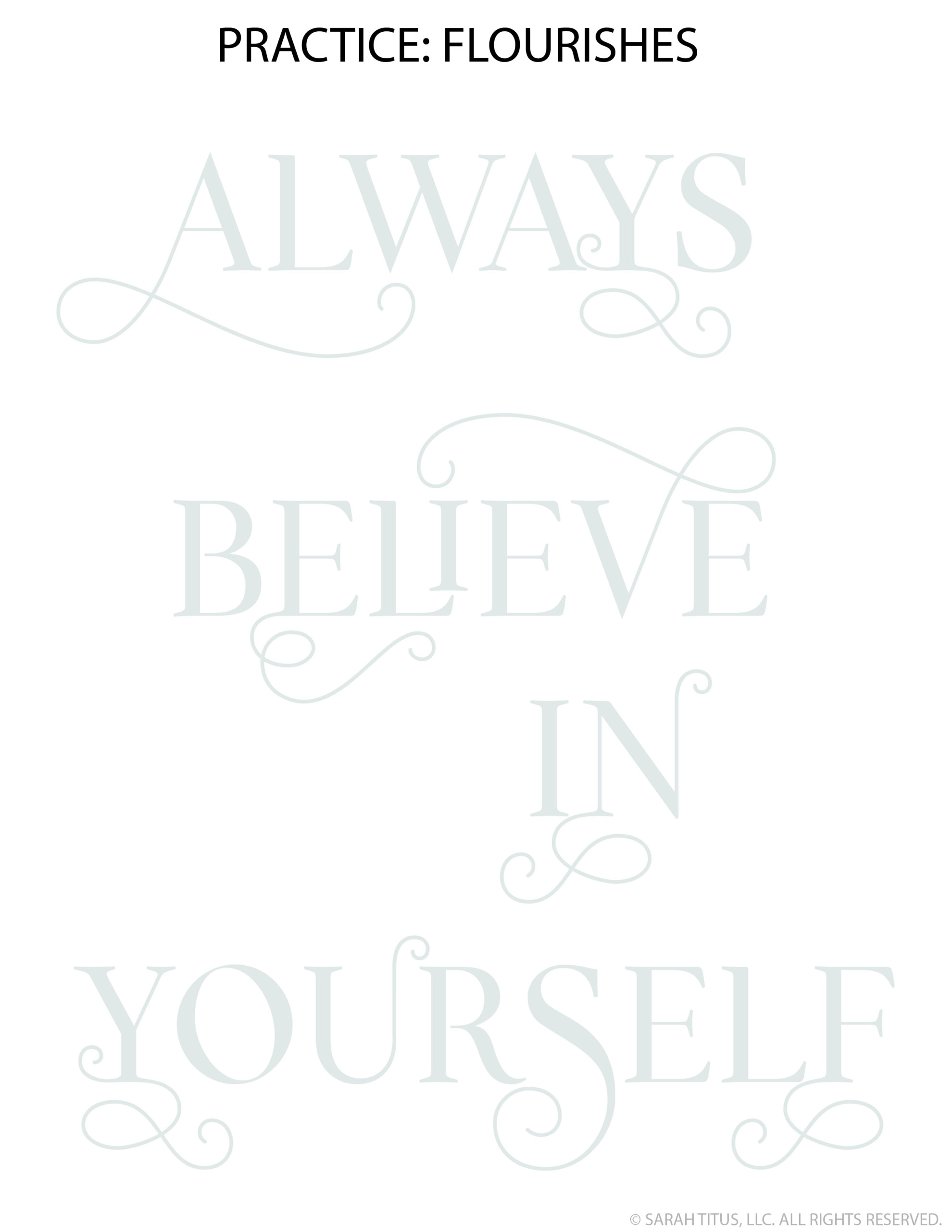 30 Awesome Motivational Quote Hand Lettering Practice Sheets - Sarah Titus