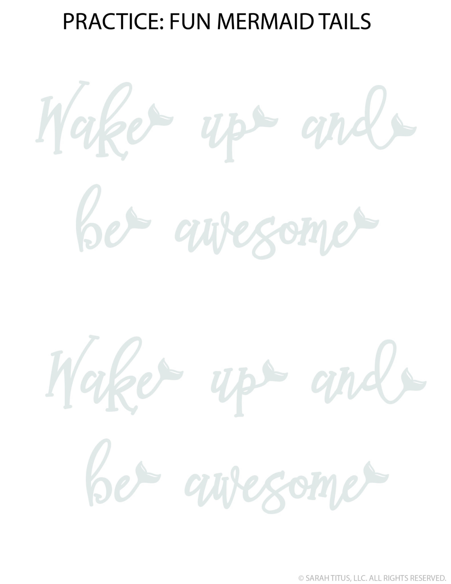 30 Awesome Motivational Quote Hand Lettering Practice Sheets - Sarah Titus