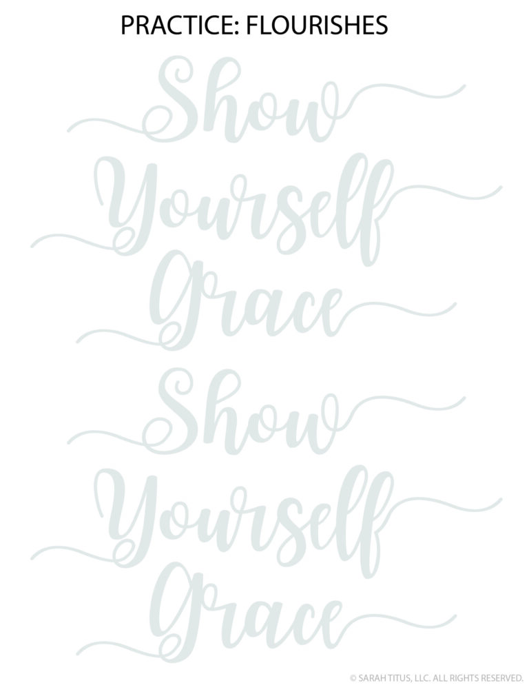 30 Awesome Motivational Quote Hand Lettering Practice Sheets - Sarah Titus