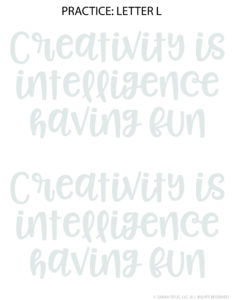 30 Awesome Motivational Quote Hand Lettering Practice Sheets - Sarah Titus