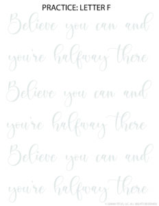 30 Awesome Motivational Quote Hand Lettering Practice Sheets - Sarah Titus