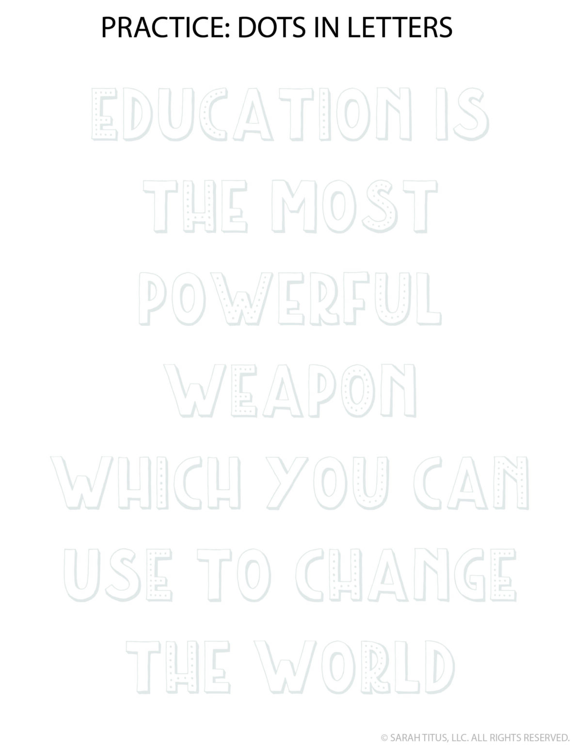 30 Awesome Motivational Quote Hand Lettering Practice Sheets - Sarah Titus