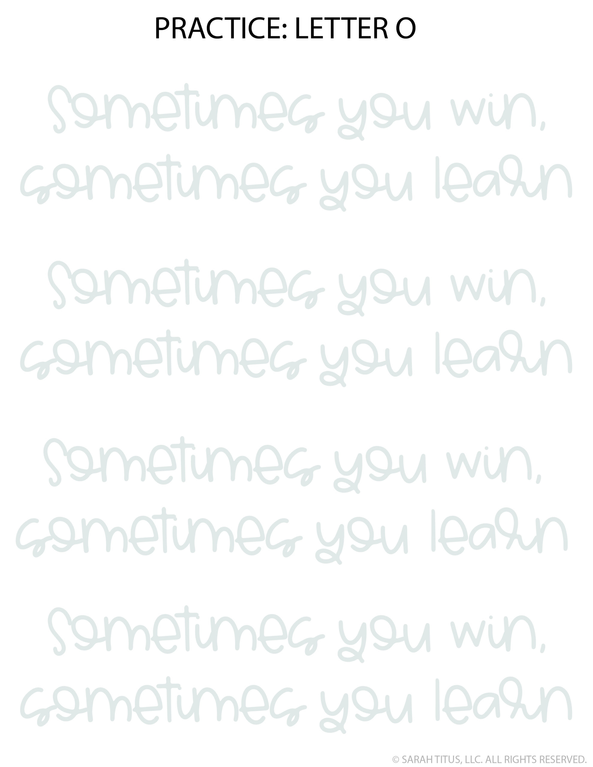 30 Awesome Motivational Quote Hand Lettering Practice Sheets - Sarah Titus