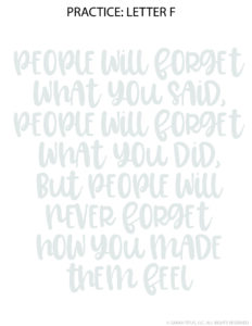 30 Awesome Motivational Quote Hand Lettering Practice Sheets - Sarah Titus