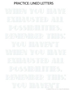 30 Awesome Motivational Quote Hand Lettering Practice Sheets - Sarah Titus