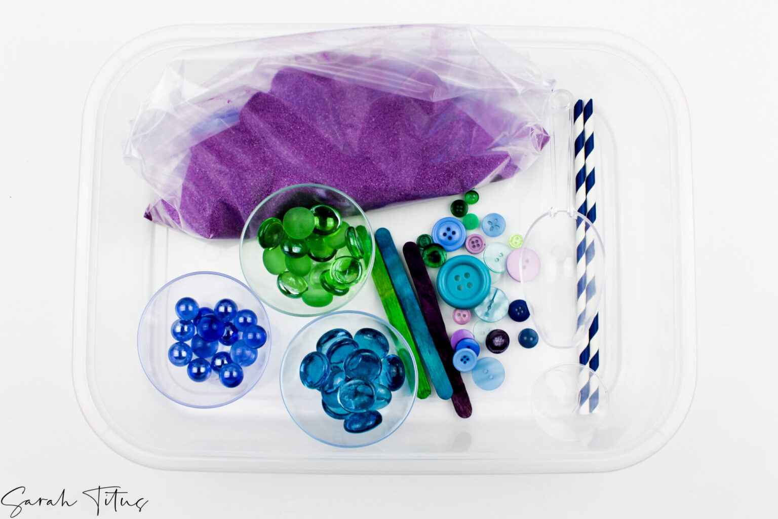 How To Make A DIY 5 Sensory Bin For Toddlers - Sarah Titus