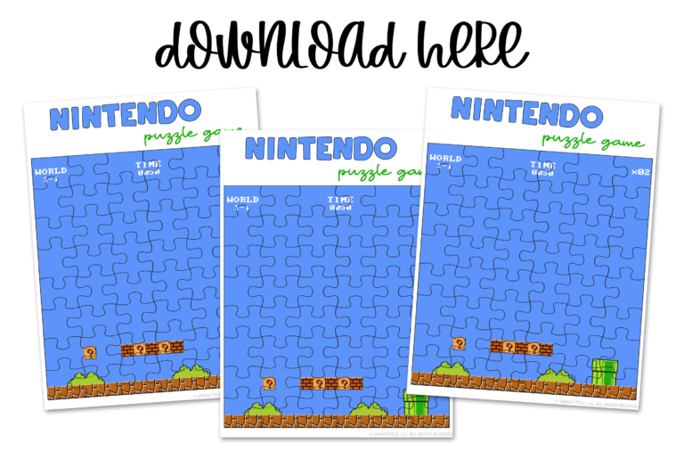 Cute Artwork Puzzle Games Printables Kids Will Love - Sarah Titus