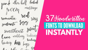 37 Handwritten Cursive Fonts To Download Instantly - Sarah Titus