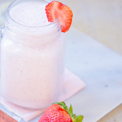 Strawberry Breakfast Milkshake - Sarah Titus