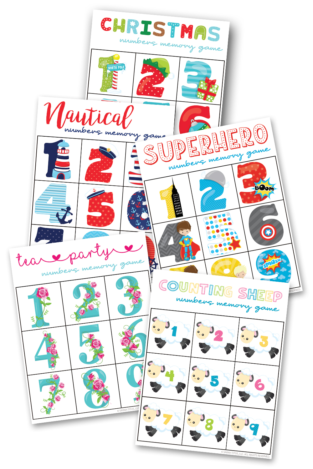 Awesome Numbers Memory Games Printables For Kids To Enjoy - Sarah Titus