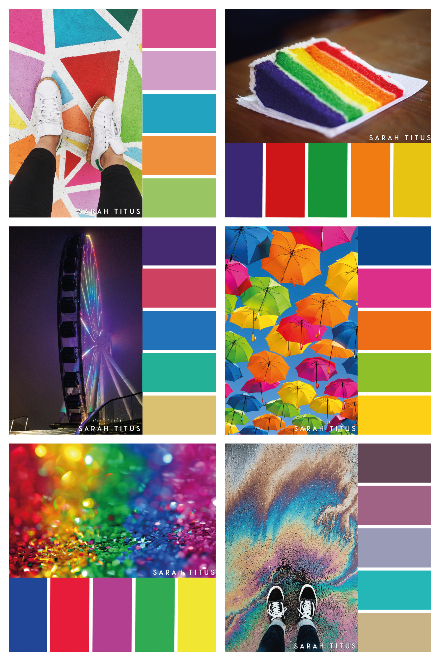 Rainbow Color Palettes - Sarah Titus