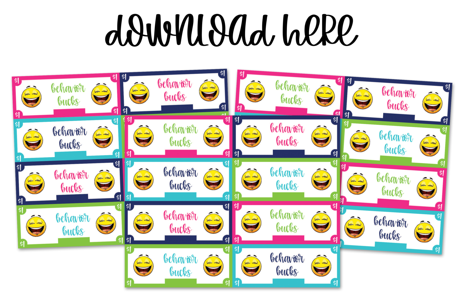 Awesome Free Emoji Behavior Bucks Printables Kids Will Love - Sarah Titus
