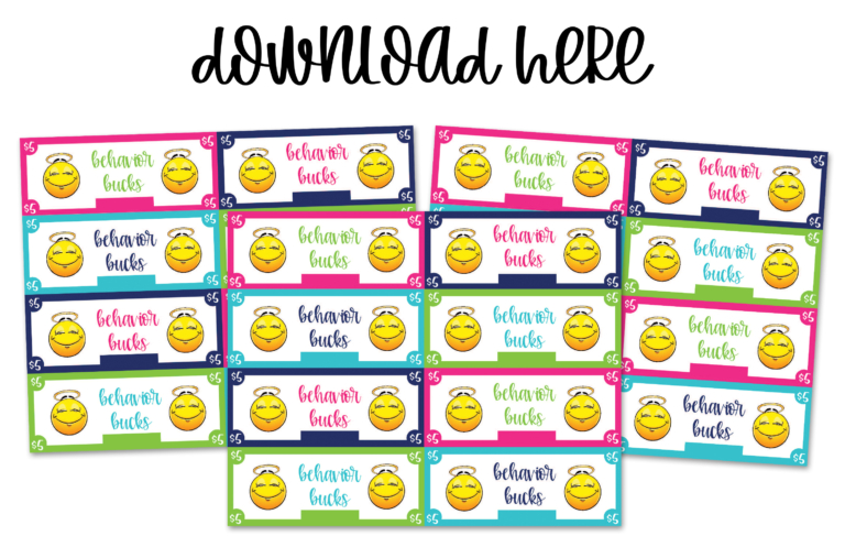 Awesome Free Emoji Behavior Bucks Printables Kids Will Love - Sarah Titus