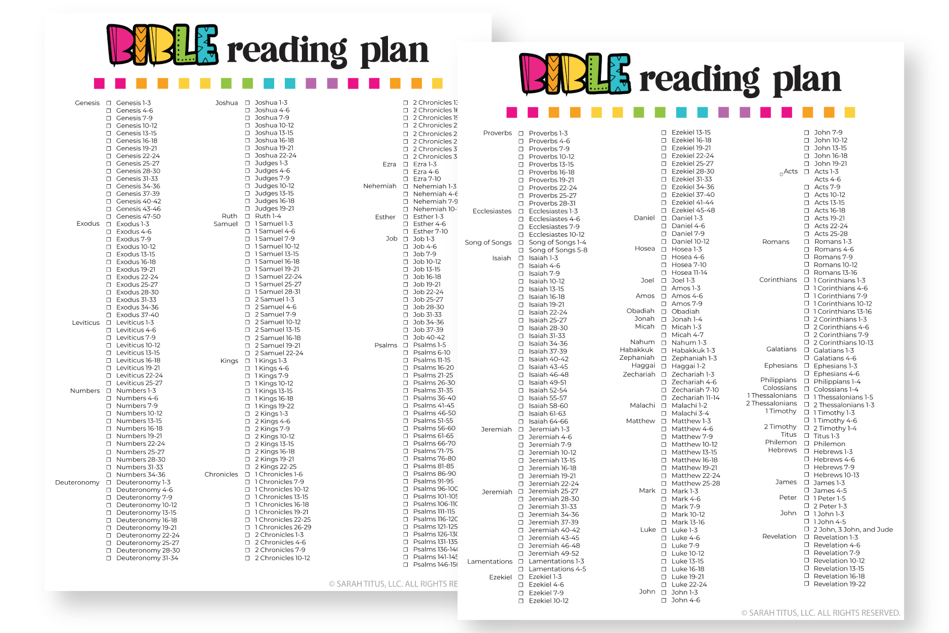 Free Bible Daily Planner - 500+ Pages - Sarah Titus