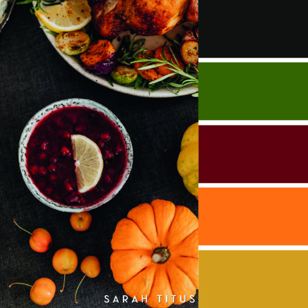 25 Thanksgiving Color Palettes - Sarah Titus