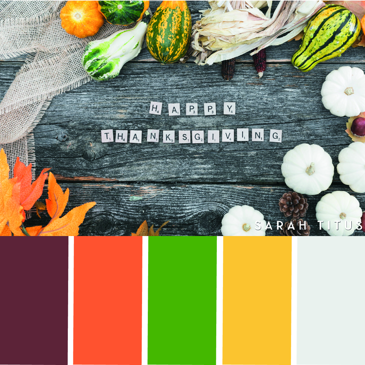 25 Thanksgiving Color Palettes - Sarah Titus