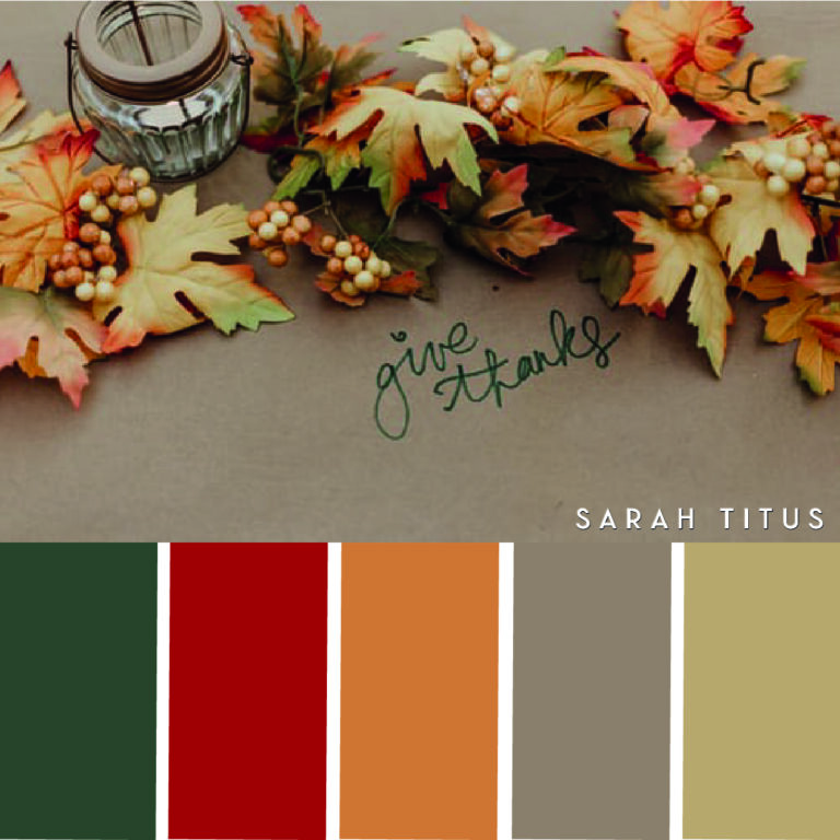 25 Thanksgiving Color Palettes - Sarah Titus