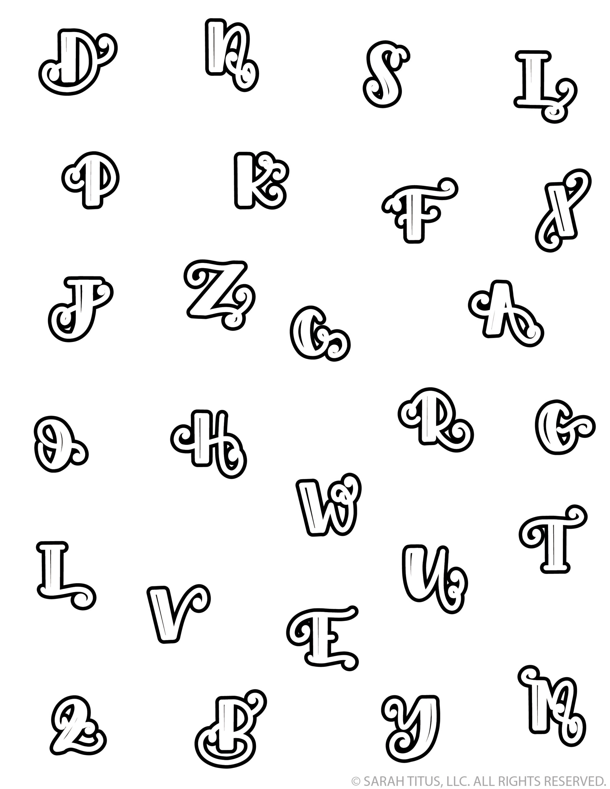 30 Days to Better Hand Lettering - Bubble Letters - Sarah Titus
