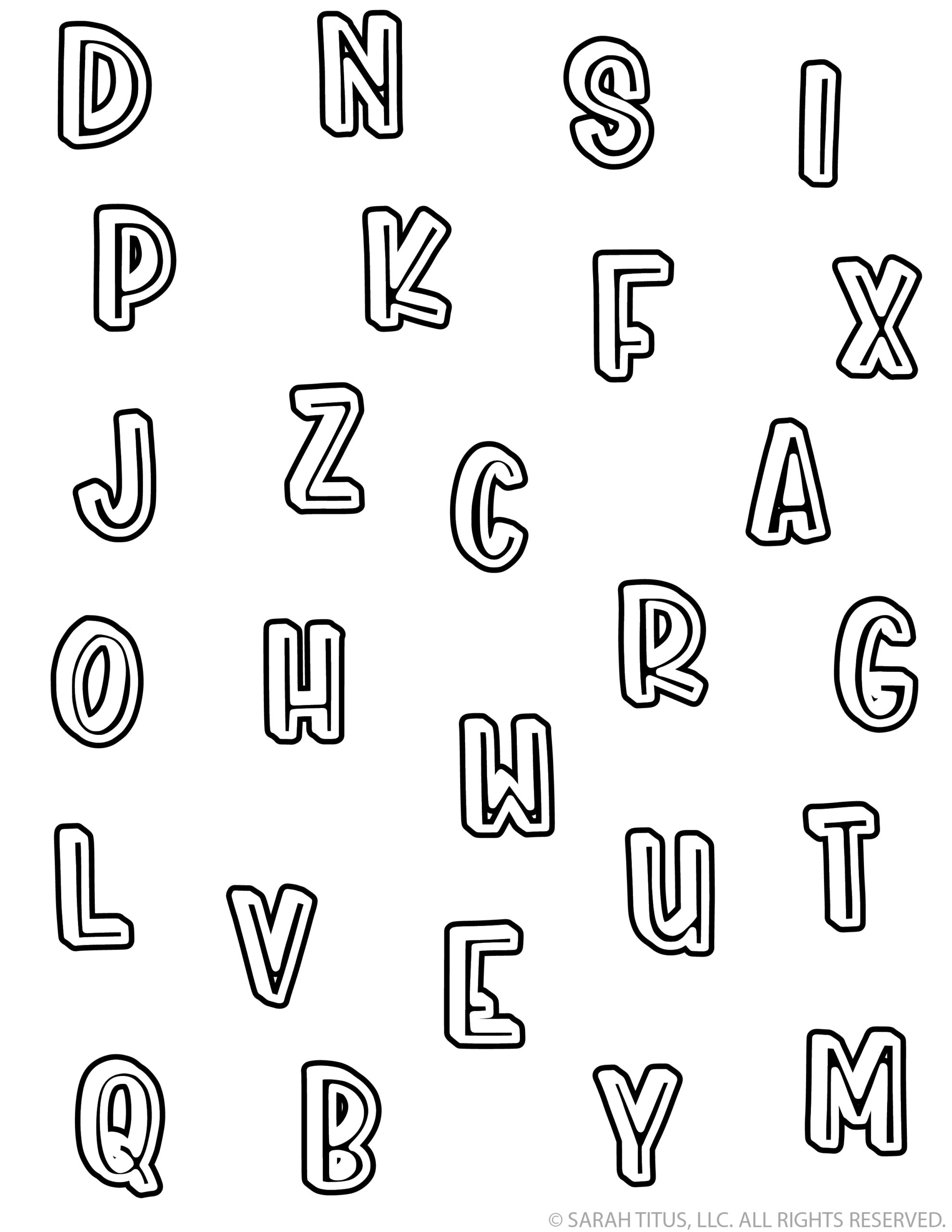 30 Days to Better Hand Lettering - Bubble Letters - Sarah Titus
