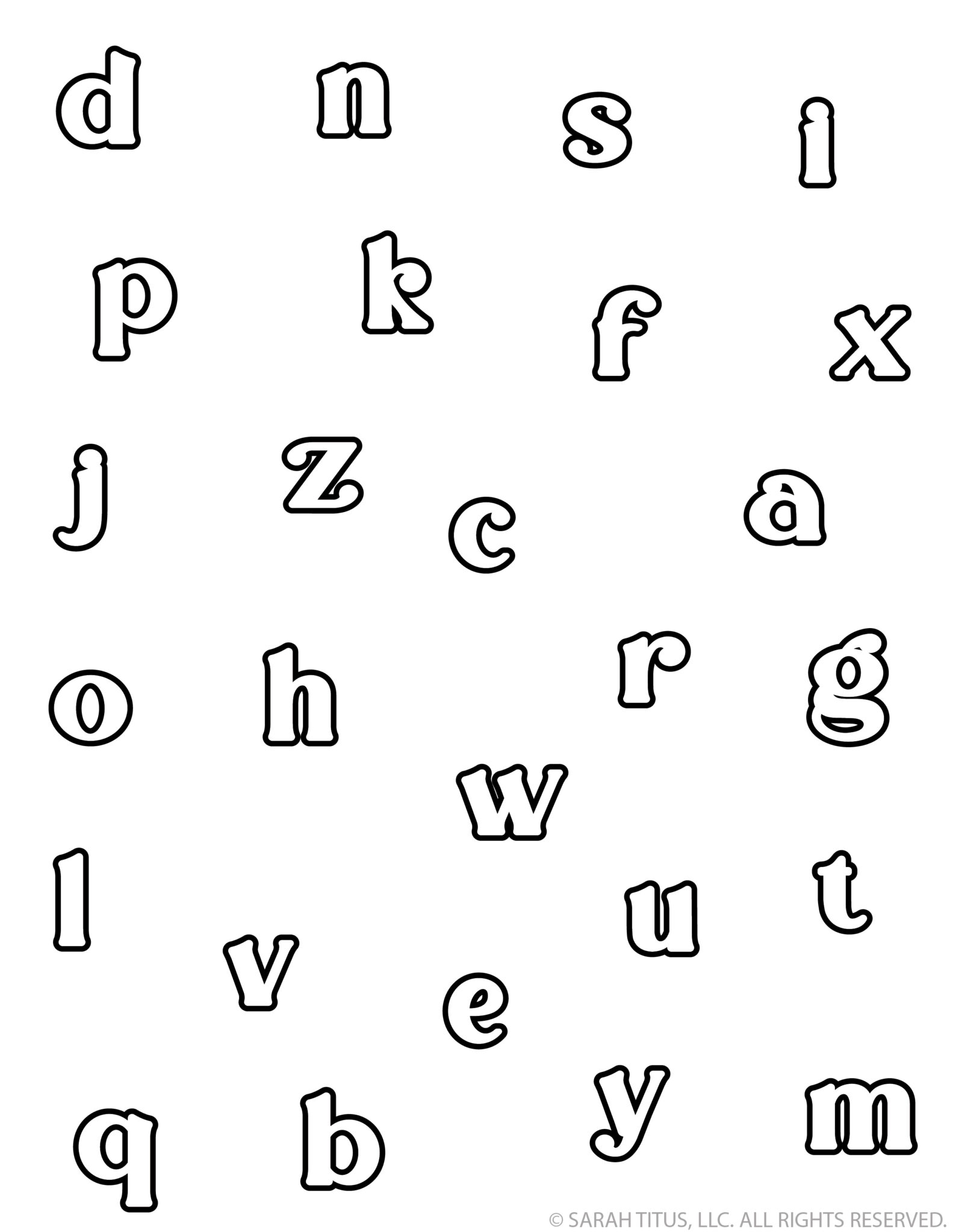 30 Days to Better Hand Lettering - Bubble Letters - Sarah Titus