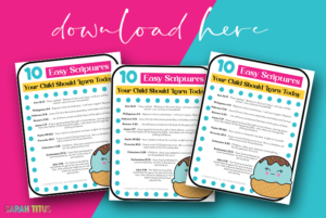 10 Easy Scriptures Your Child Should Learn Today - Sarah Titus