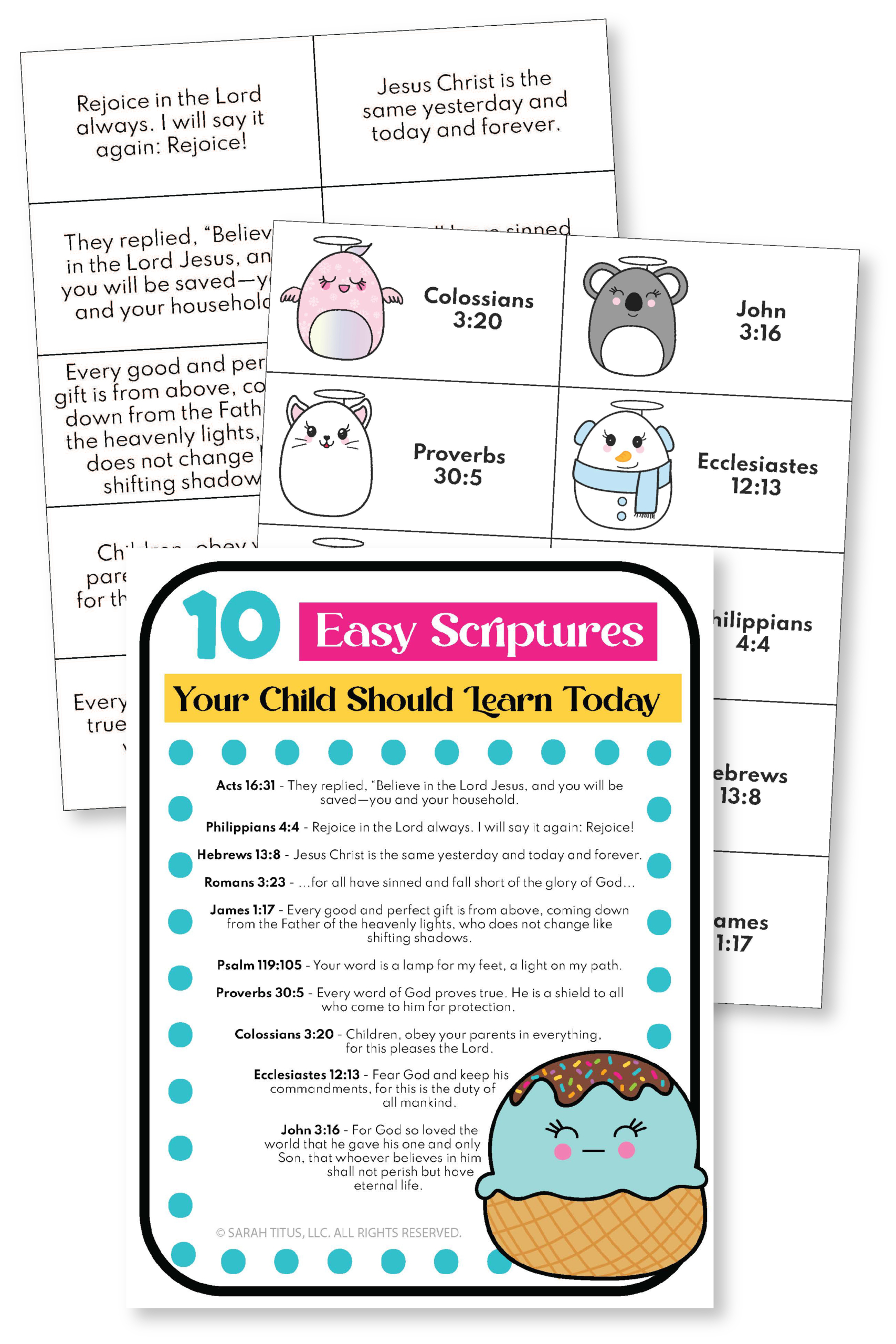 10 Easy Scriptures Your Child Should Learn Today - Sarah Titus