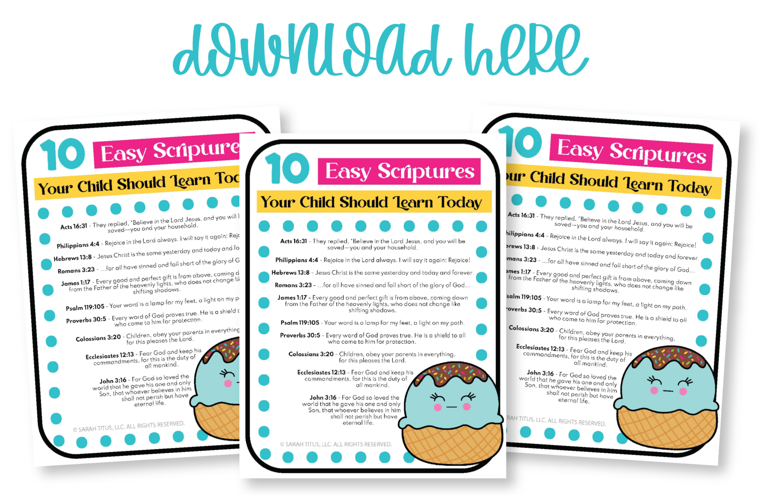 10 Easy Scriptures Your Child Should Learn Today - Sarah Titus