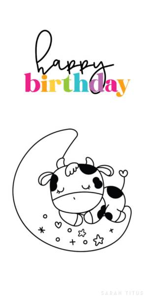 Free Happy Birthday Text Cards - Sarah Titus