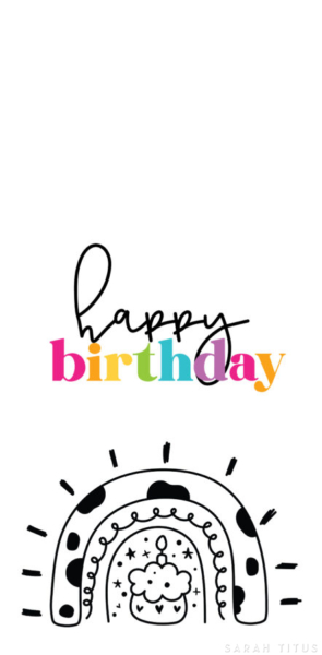 Free Happy Birthday Text Cards - Sarah Titus