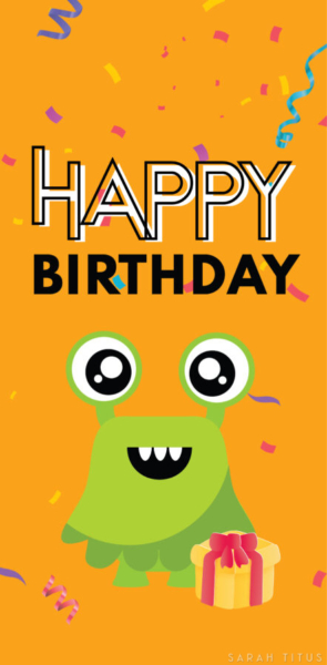 Free Happy Birthday Text Cards - Sarah Titus