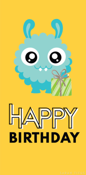 Free Happy Birthday Text Cards - Sarah Titus