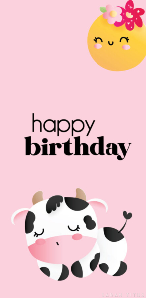 Free Happy Birthday Text Cards - Sarah Titus