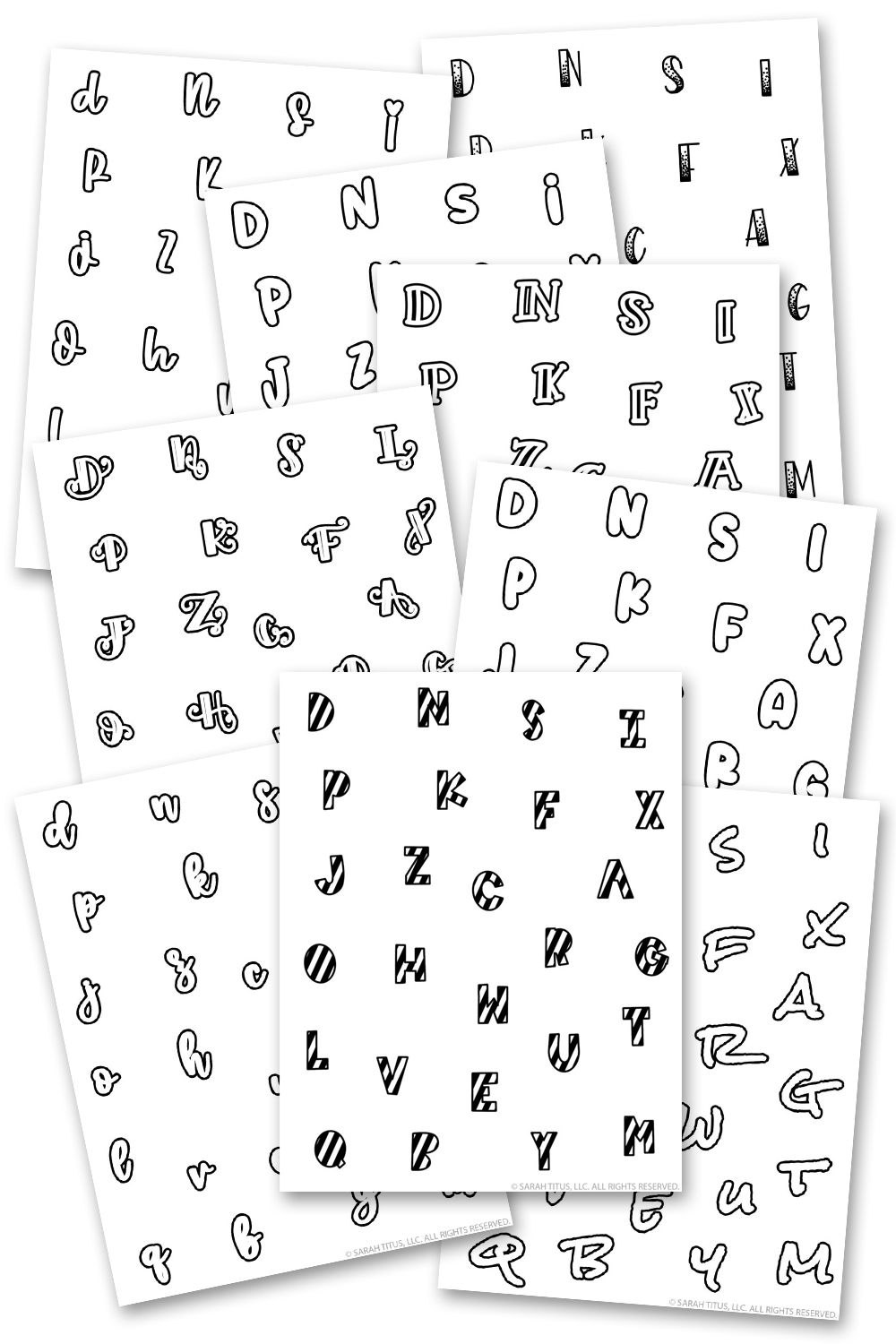 30 Days to Better Hand Lettering - Bubble Letters - Sarah Titus