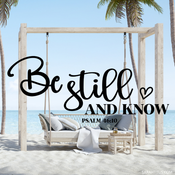 Be Still and Know Blue Ocean Wallpaper - Sarah Titus