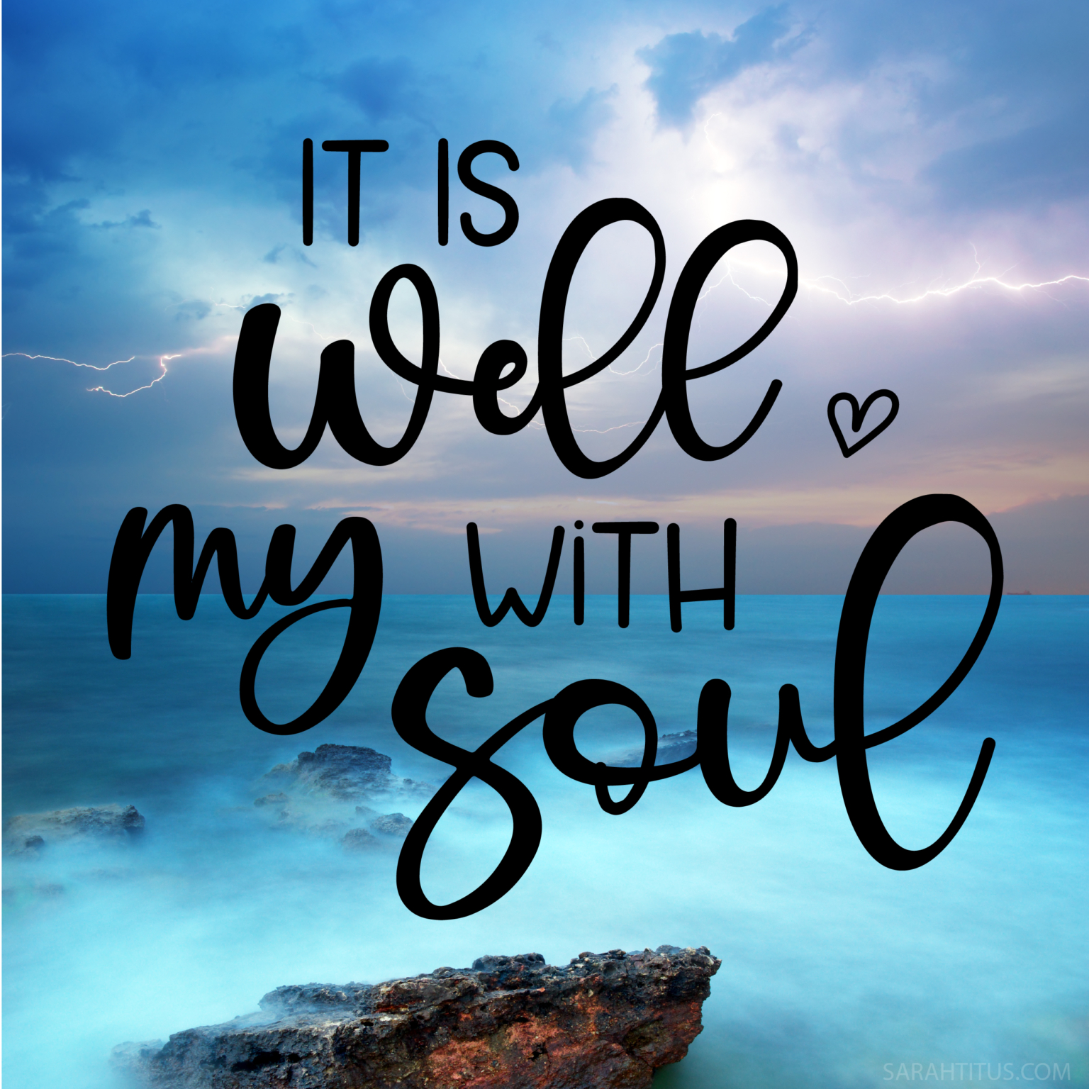 It Is Well With My Soul Hymn Wallpaper - Sarah Titus