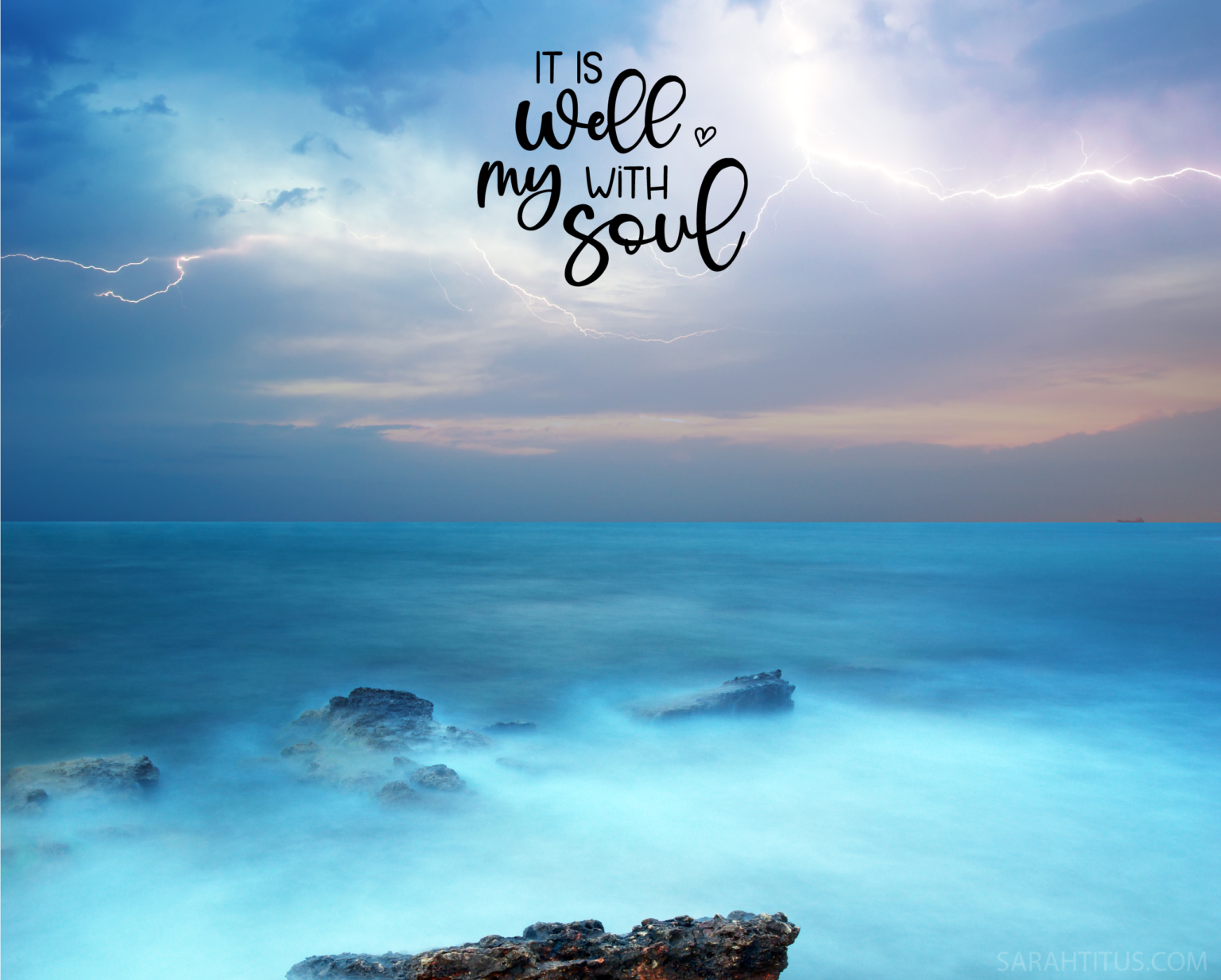 It Is Well With My Soul Hymn Wallpaper - Sarah Titus