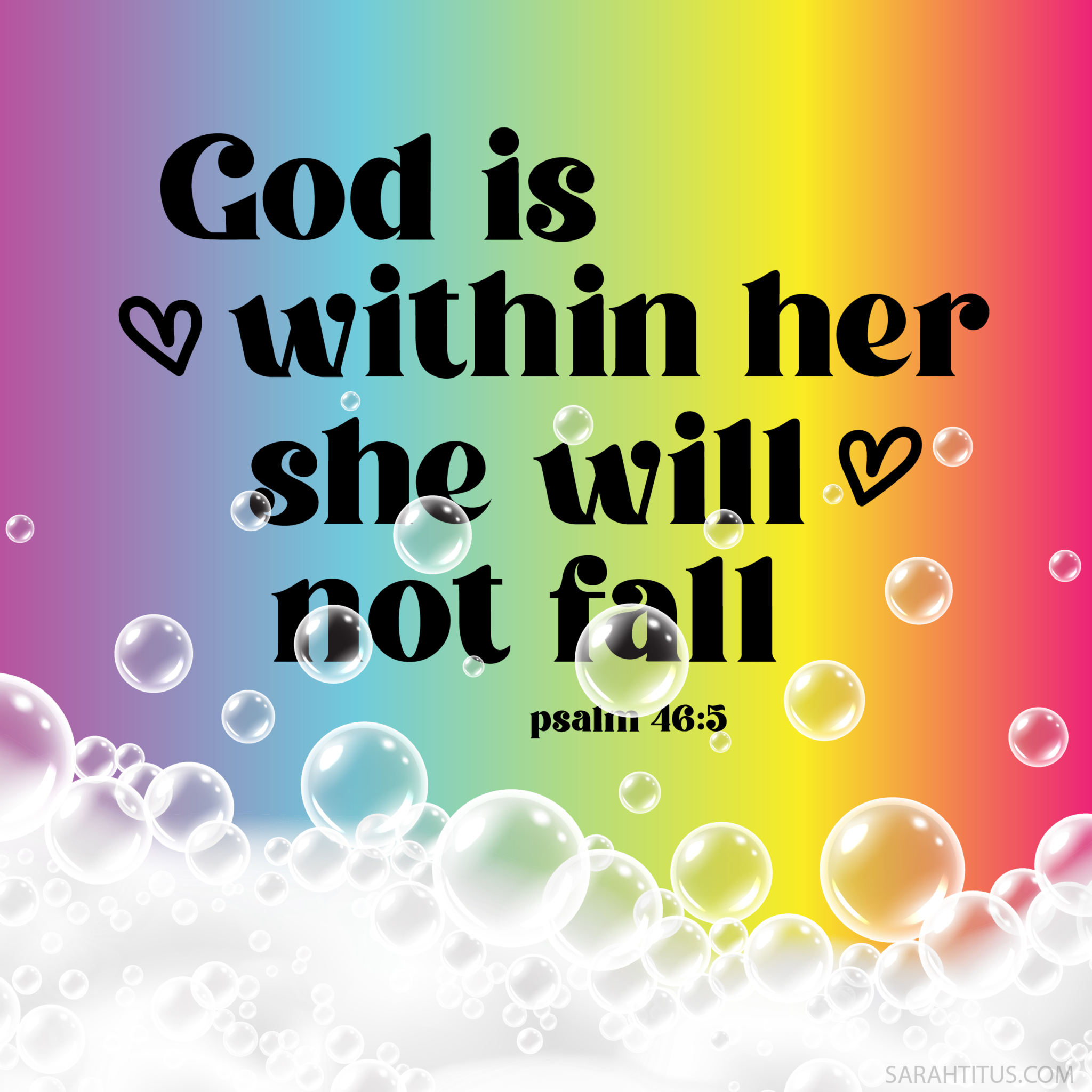 She Will Not Fall Christian Wallpaper Background - Sarah Titus